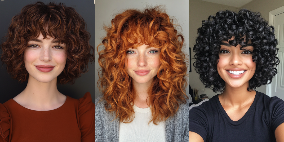 25+ Stunning Hairstyles for Curly Hair with Bangs in 2025